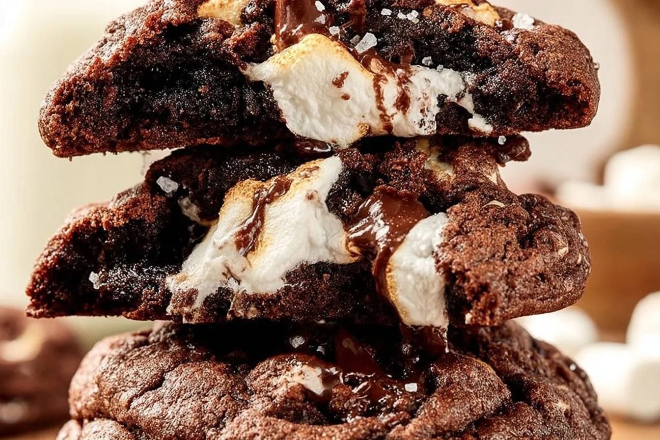 Delicious Chocolate Marshmallow Cookies