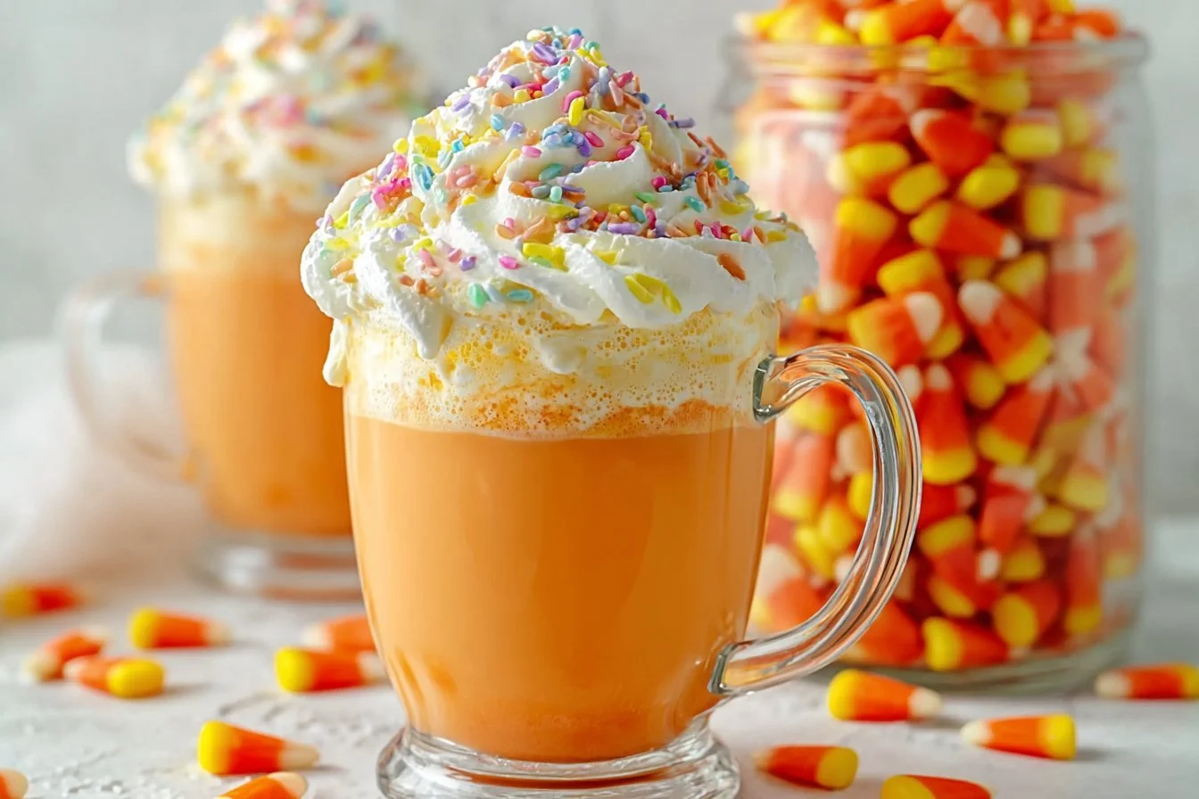 Candy Corn Hot Chocolate