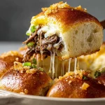 Delicious Philly Cheesesteak Sliders
