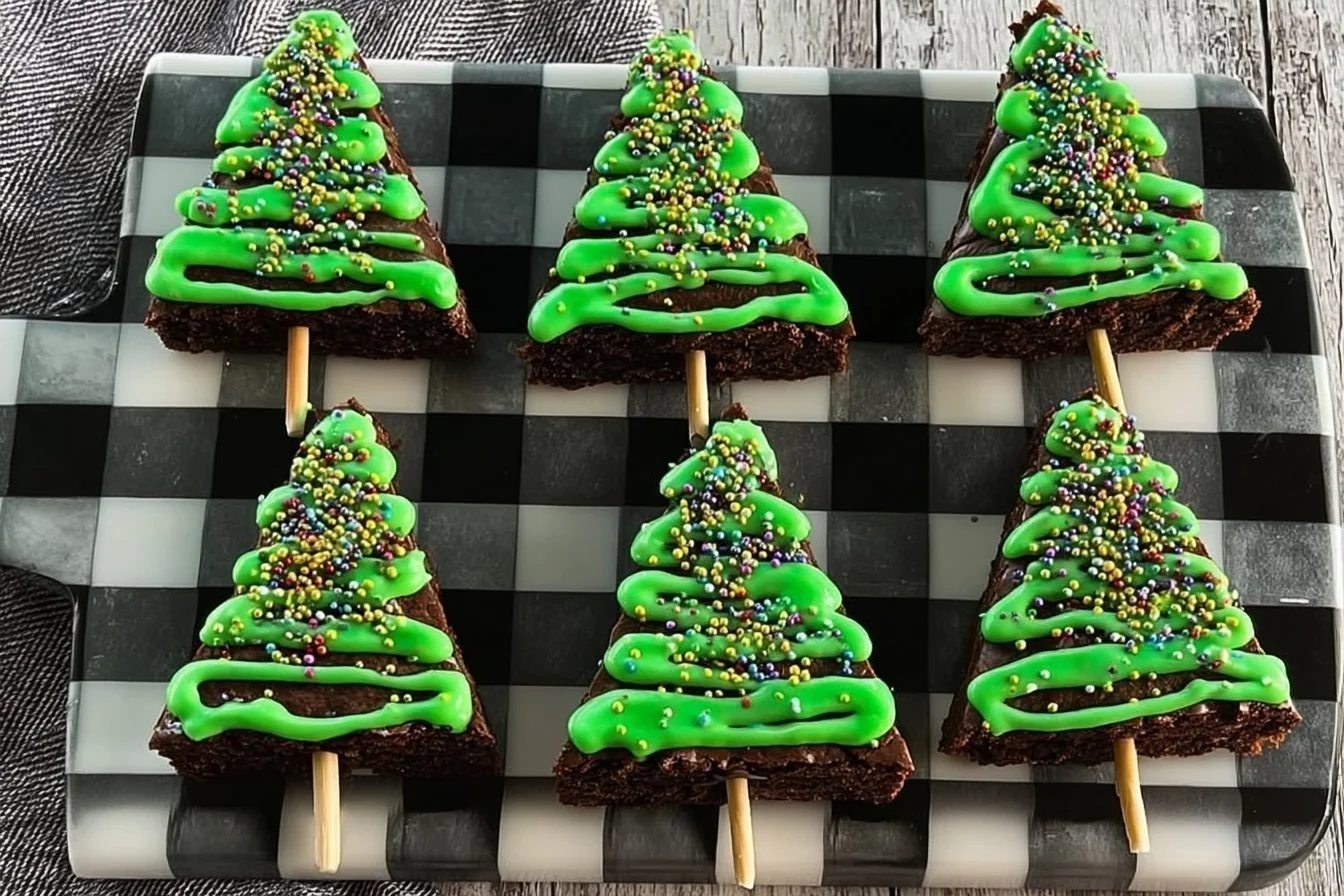 Christmas Tree Brownies