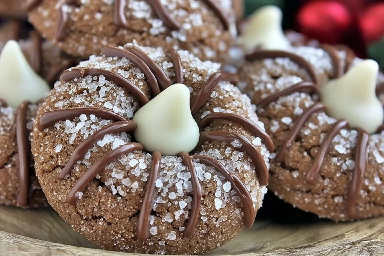 Gingerbread Kiss Cookies