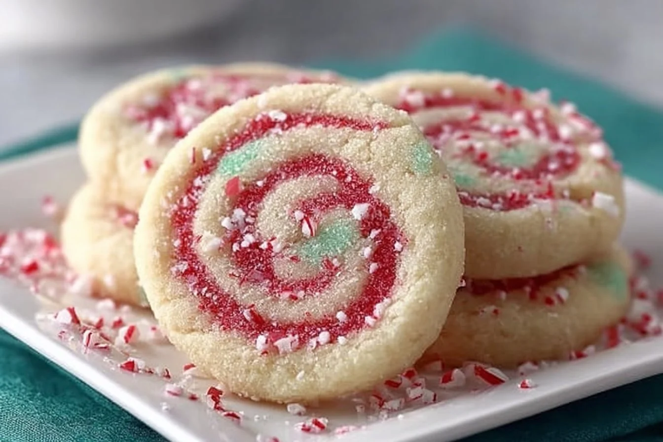 Peppermint Swirl Christmas Cookies