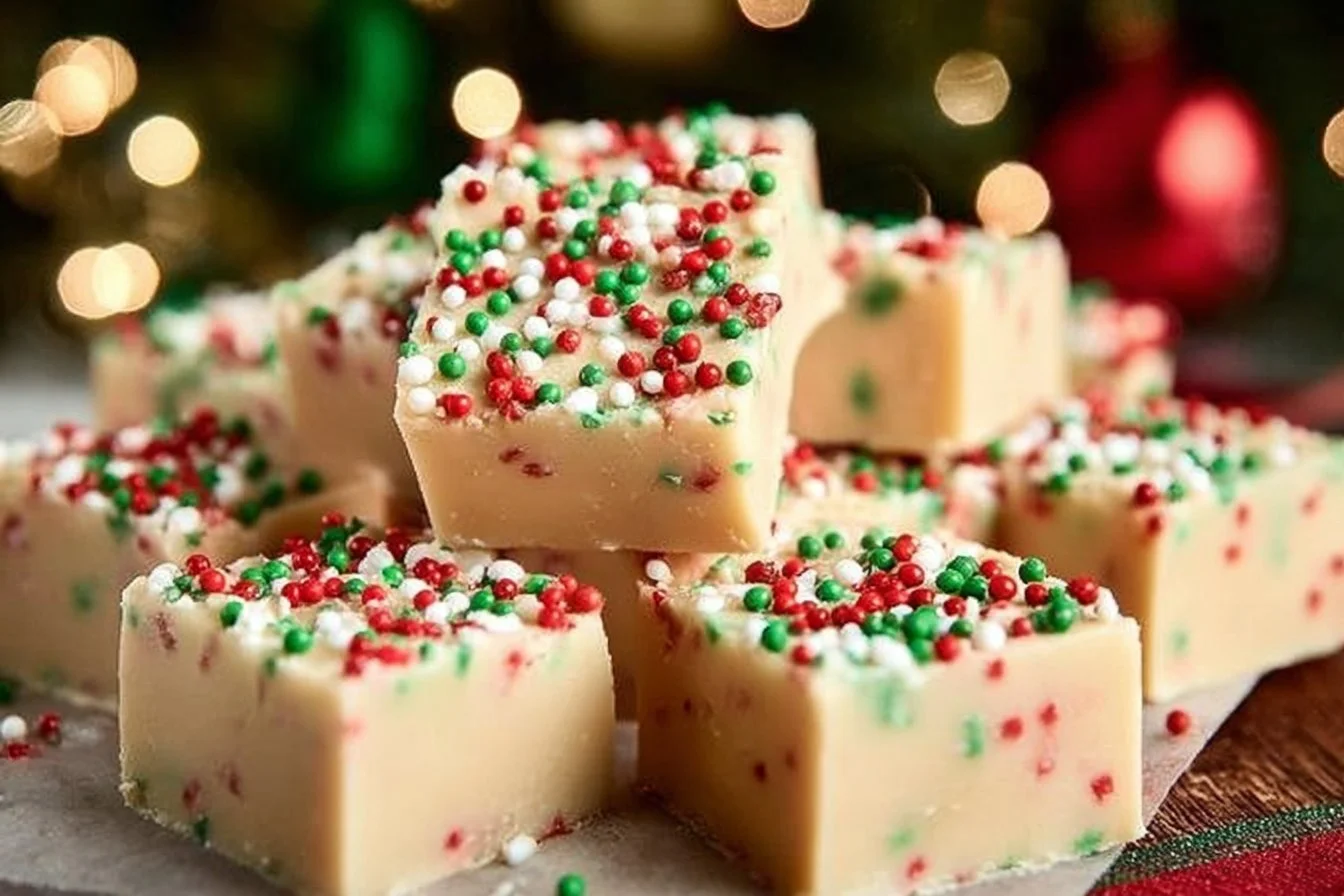 Easy Christmas Sugar Cookie Fudge