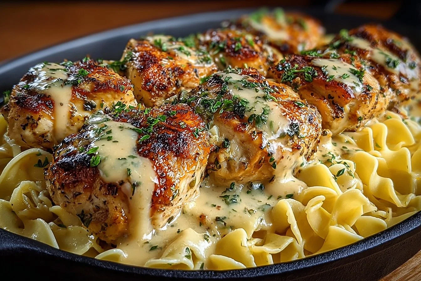 Easy One-Pan Chicken with Buttered Noodles