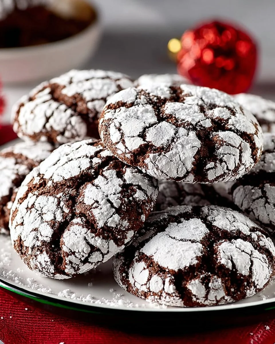 Chocolate Crinkle Cookies