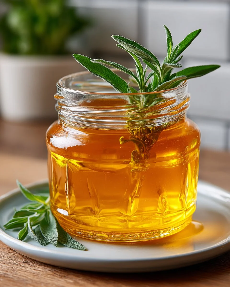 Homemade Sage & Honey Syrup