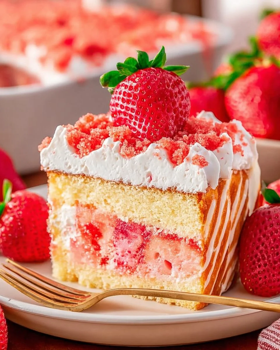 Strawberry Poke Cake