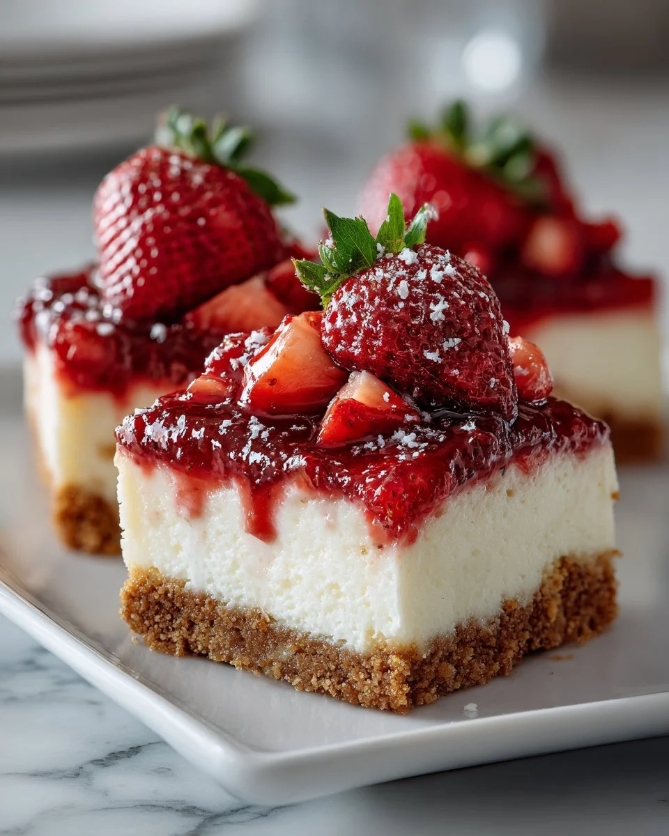 Strawberry Rose Cheesecake Bars