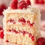 White Chocolate Raspberry Cake