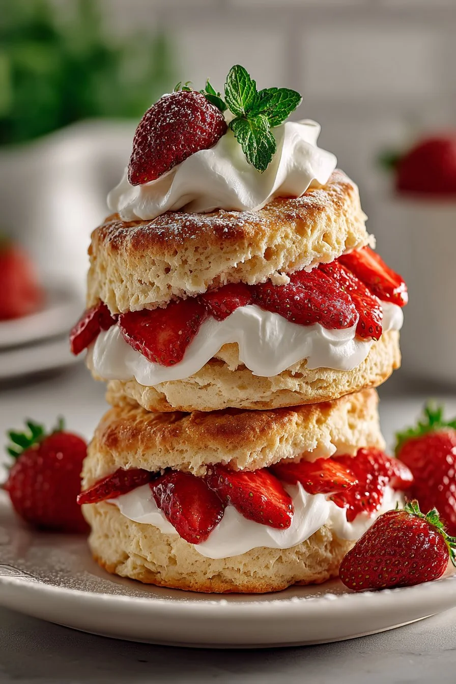 Classic Southern Strawberry Shortcake Biscuits